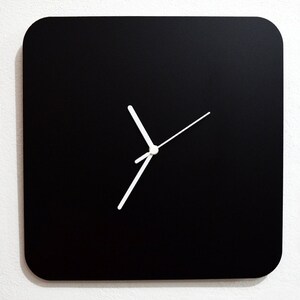 Simply Black - Wall Clock - Etsy