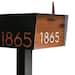 Extra Large Mailbox Post Mounted With 12V LED Light & Light Sensor ...