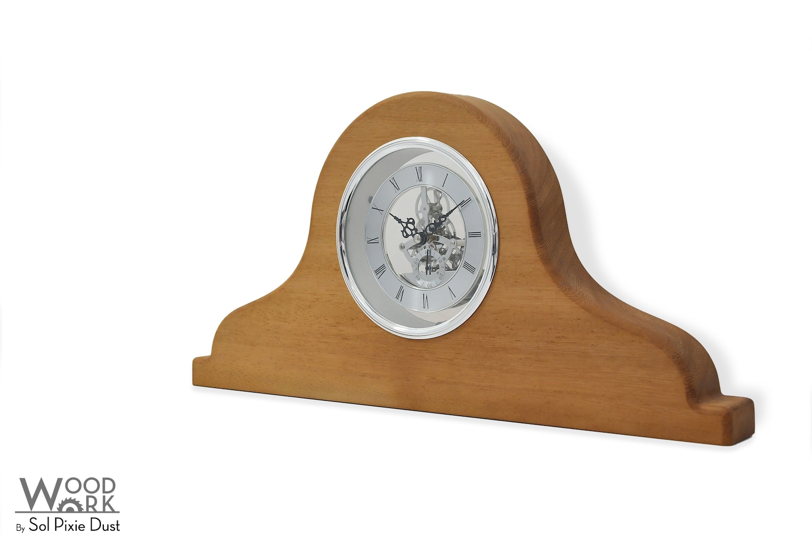 Wooden Mantel Clock Shelf Clock Skeleton Clock Face - Etsy