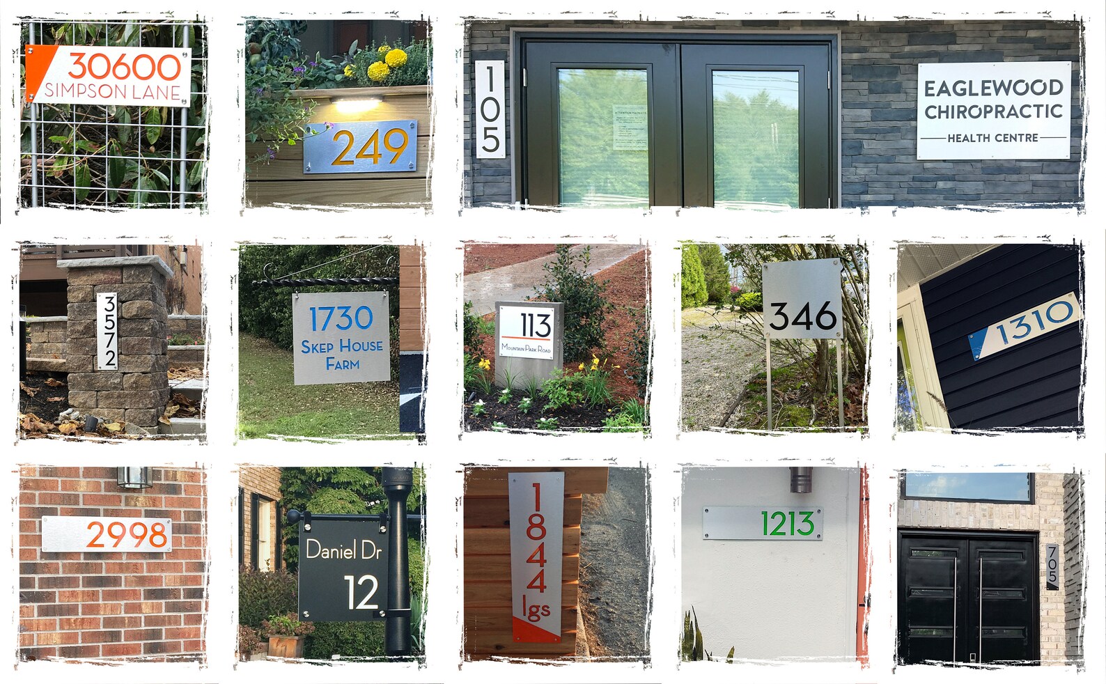 Modern House Numbers, Alucobond With Wood Contemporary Home Address ...
