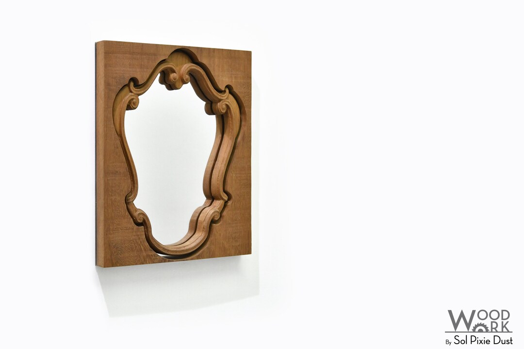 Wooden Frame Rococo Mirror - Wall Decor Mirror - Hanging Mirror ...