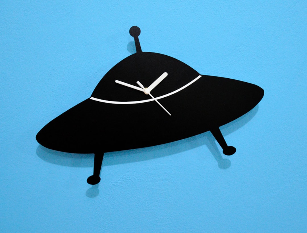 UFO Silhouette - Wall Clock - Etsy