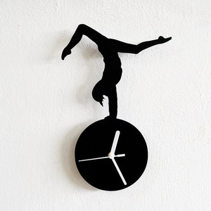 Gymnastics Silhouette - Wall Clock - Etsy