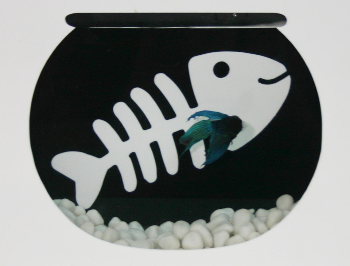 Modern Betta Fish Tank Aquarium - Desktop Aquarium or Wall Mounted Fish ...