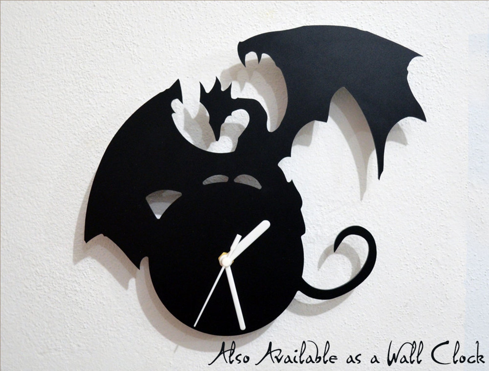 Dragon Silhouette Table Clock - Etsy