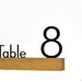 Modern Table Numbers Sign Wooden Table Number Stand Table Numbers ...