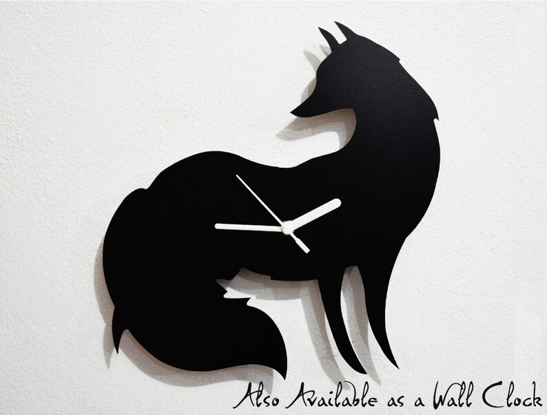 Fox Kids Cartoon - Silhouette Table Clock - Etsy