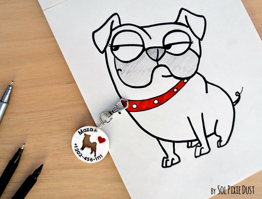 Dog Tag Swedish Lapphund Personalized Pet ID Pet - Etsy