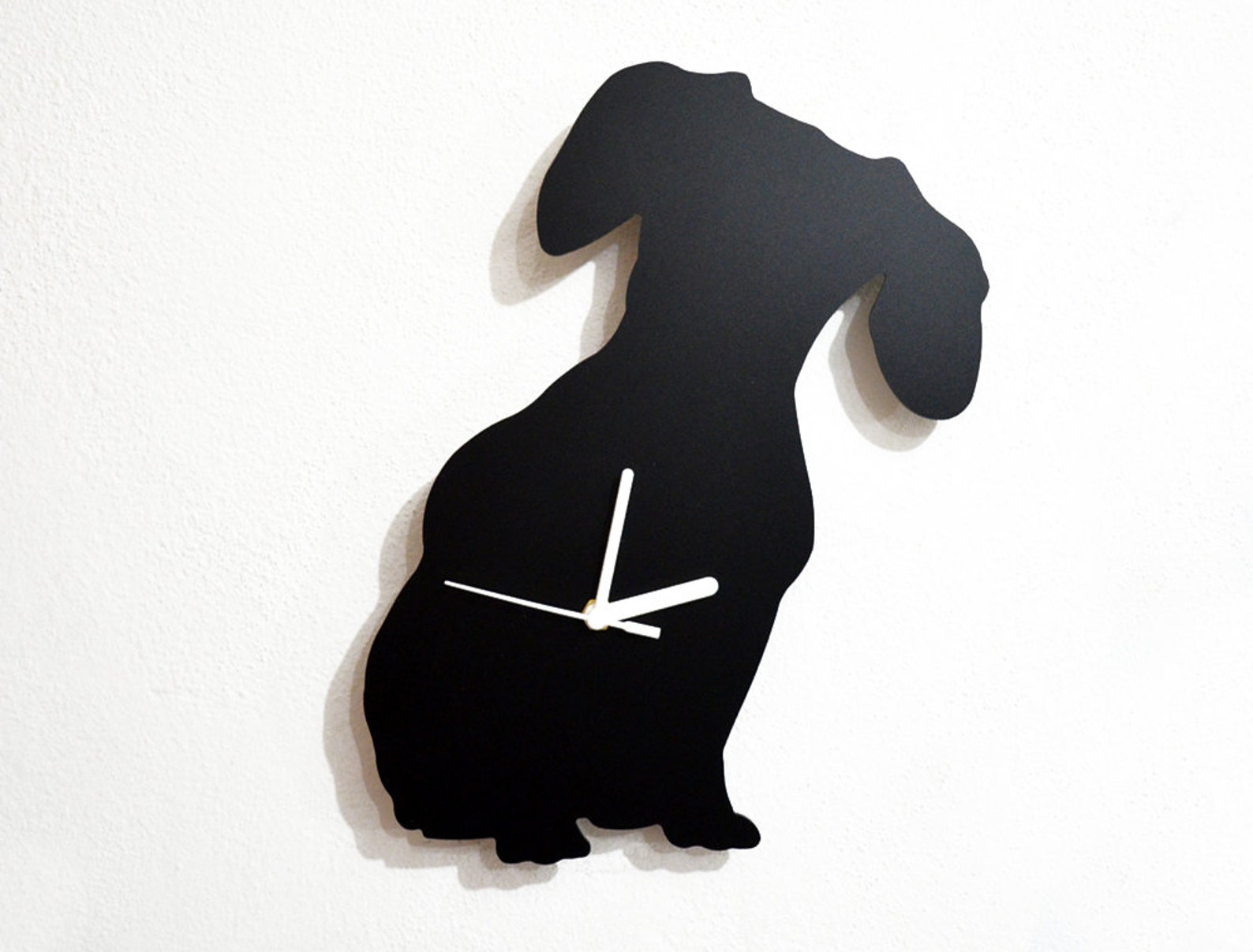 Dachshund Dog 2 Wall Clock Silhouette | Etsy