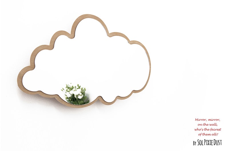 Safety Mirror Cloud With LED Light Wall Decor Mirror - Etsy