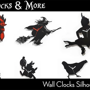 Vampire Bat Silhouette - Wall Clock - Etsy