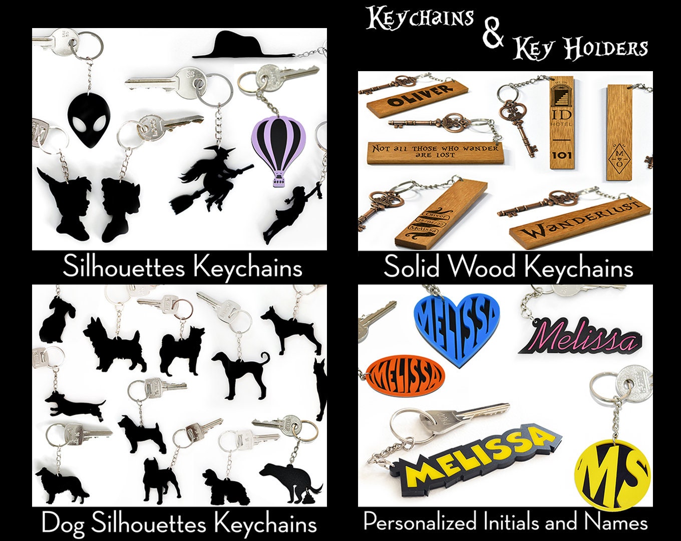 Key Ring - Crow Corvus Silhouette - Etsy