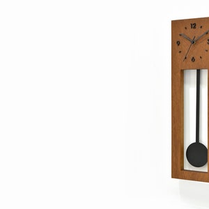 Bluntly Modern Design Solid Iroko Wood - Grandfather Pendulum - Wall ...