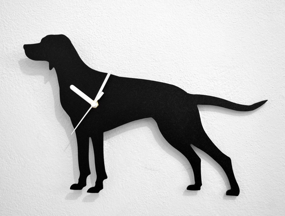 English Pointer Dog - Wall Clock Silhouette - Etsy