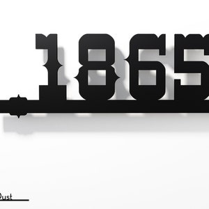 Western Modern House Numbers - Black With Black Acrylic - Contemporary ...