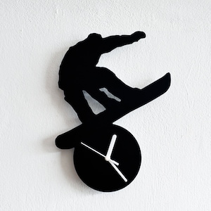Snowboarding Silhouette Wall Clock - Etsy