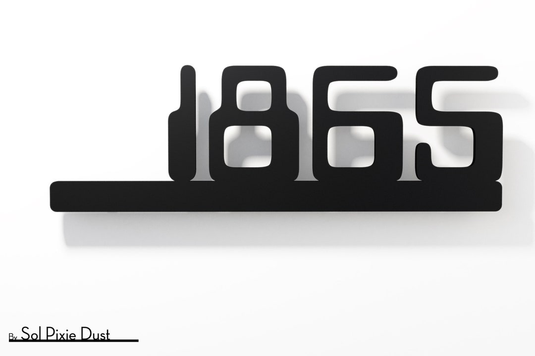 Digital Modern House Numbers - Black With Black Acrylic - Contemporary ...