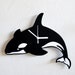 Whale Orca Silhouette - Wall Clock - Etsy