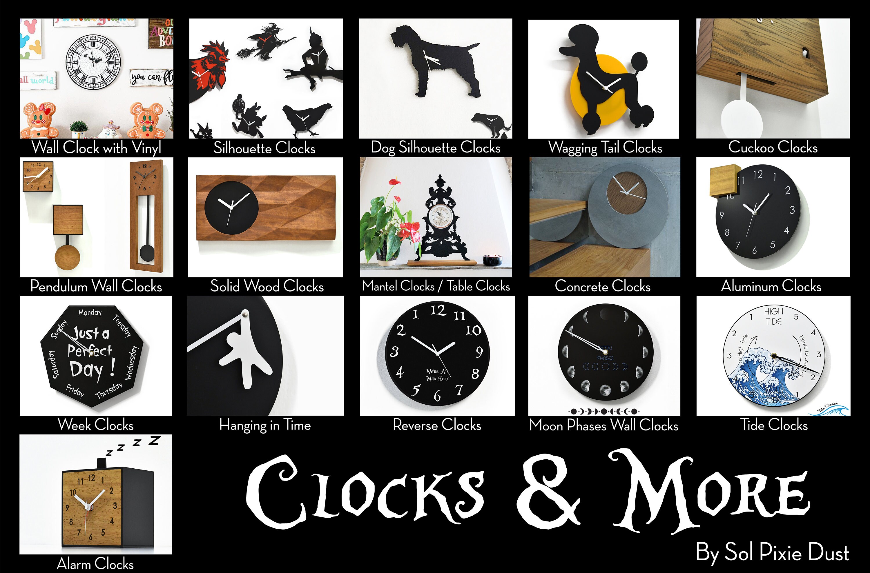 clearance cheap in stock Flying Hawk Silhouette - Wooden Wall Clock