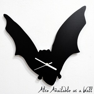 Halloween Bat Silhouette Silhouette Table Clock - Etsy