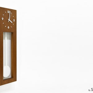 Bluntly Modern Design Solid Iroko Wood - Grandfather Pendulum - Wall ...