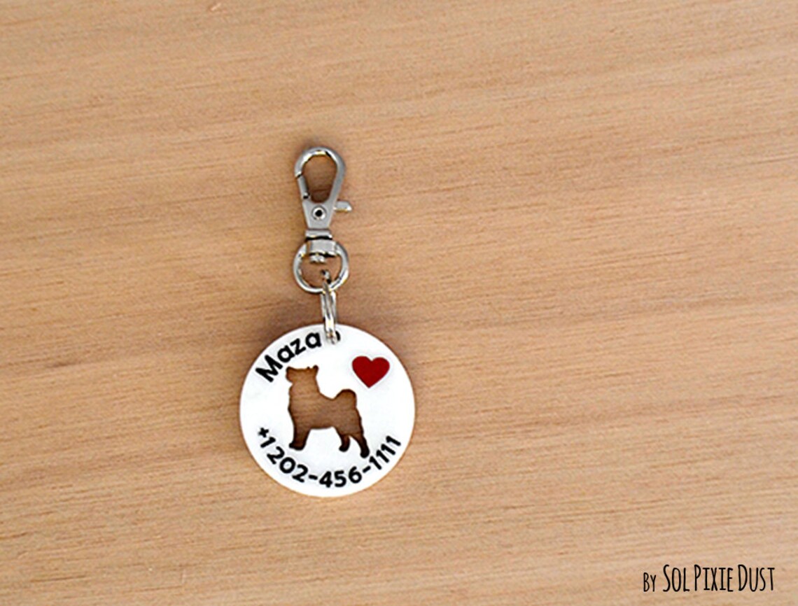 Dog Tag Swedish Lapphund Personalized Pet ID Pet - Etsy