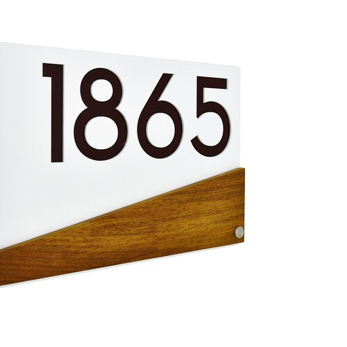 Modern House Numbers Solid Wood Iroko Africa Teak Signs | Etsy