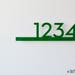 Modern House Numbers Green With Black Acrylic Contemporary | Etsy