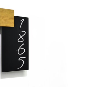 Modern Wall Hanging Number Sign Black Aluminum ACP Fiber - Etsy