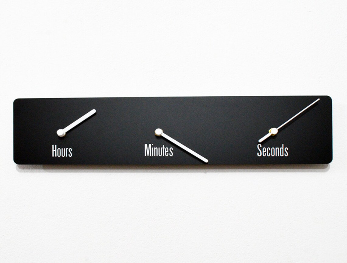 Hour Minutes Seconds - Wall Clock - Etsy