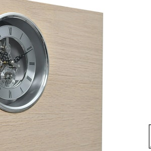 Wooden Time Box Skeleton Clock Face Wall Clock - Natural Wood ...