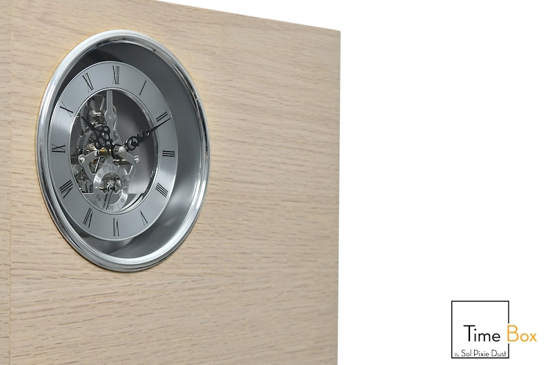 Wooden Time Box Skeleton Clock Face Wall Clock Natural Wood - Etsy