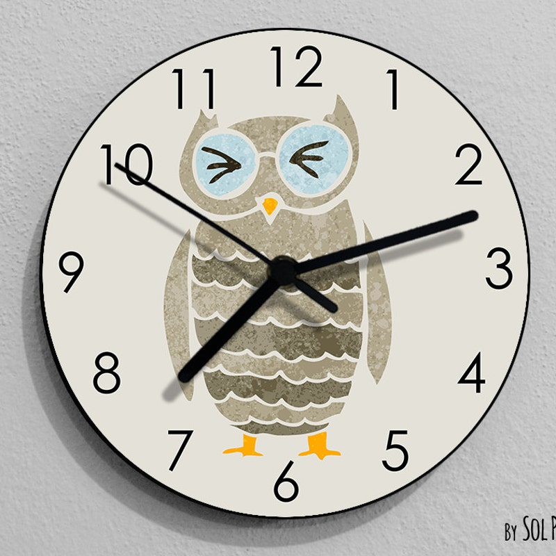 Owl Clock - Etsy