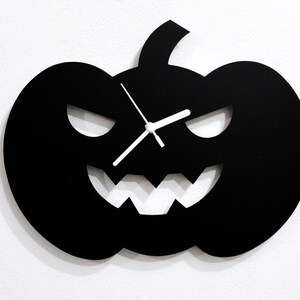 Halloween Pumpkin Silhouette - Wall Clock - Etsy