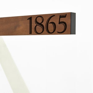 Modern Projecting Wall Mounted Sign - Custom Double Sided Apartment ...