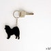 American Eskimo Dog Keychain Silhouette - Etsy