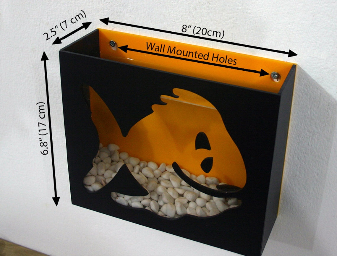 Modern Betta Fish Tank Aquarium Desktop Aquarium or Wall - Etsy