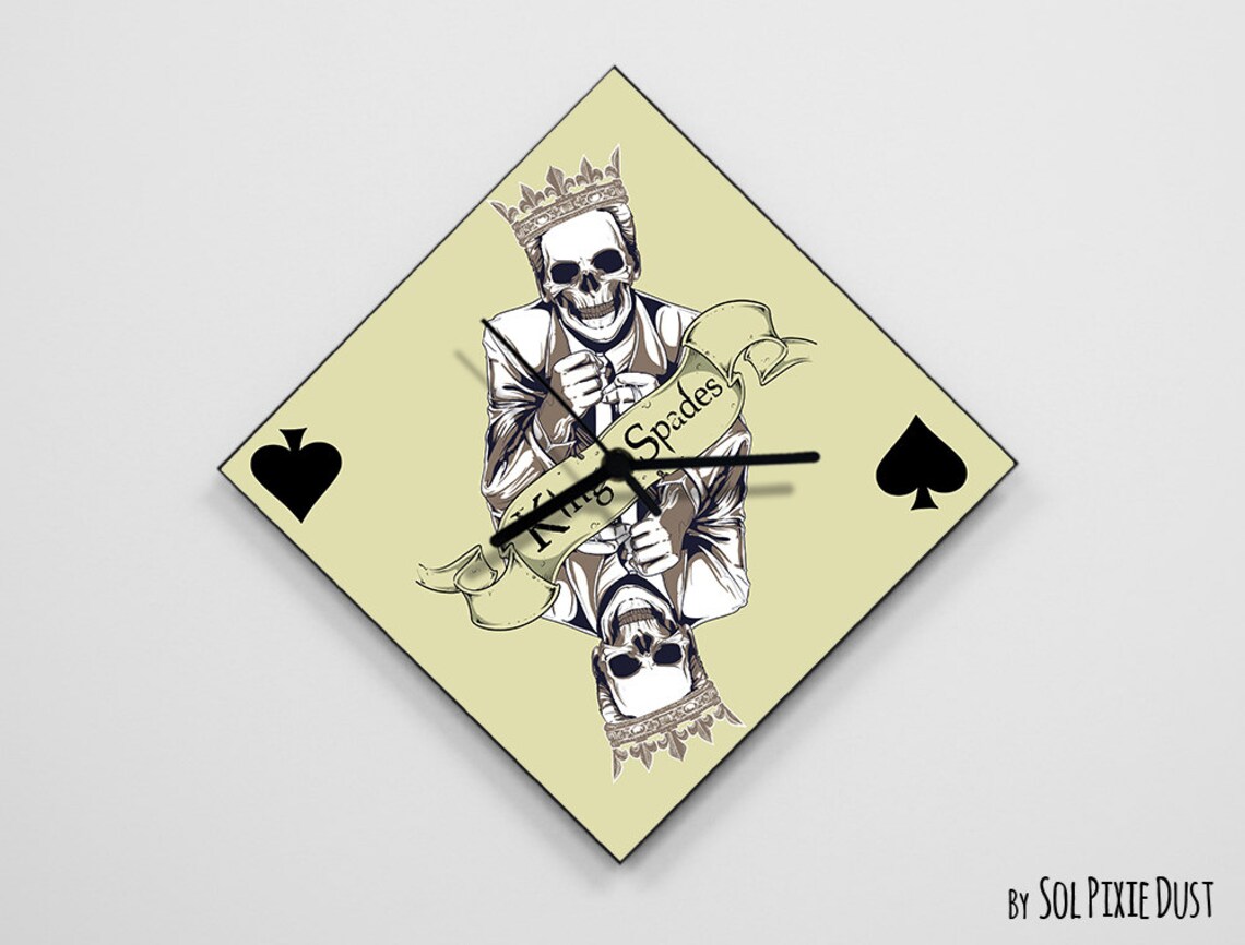King of Spades Skull Day of the Dead dia De Los Muertos - Etsy