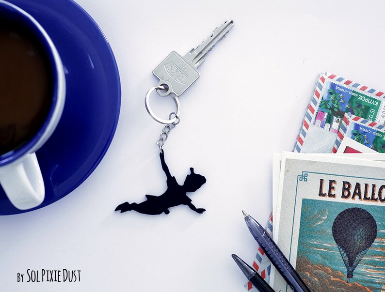 Key Chain Peter Pan Silhouette - Etsy