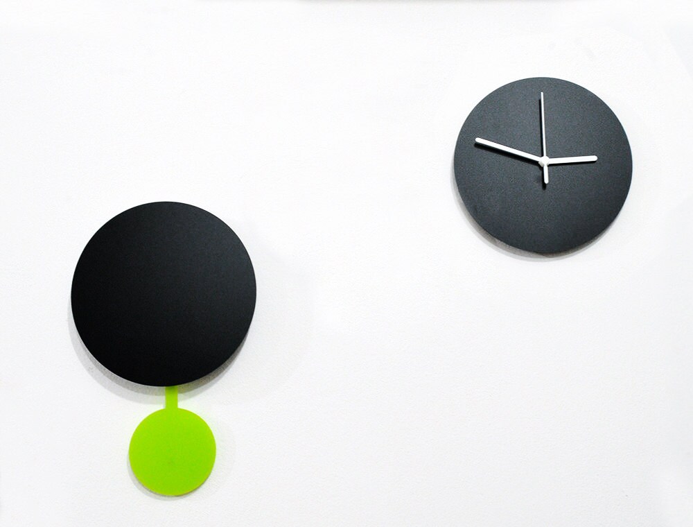 Two Parts Wall Clock and Pendulum - Etsy