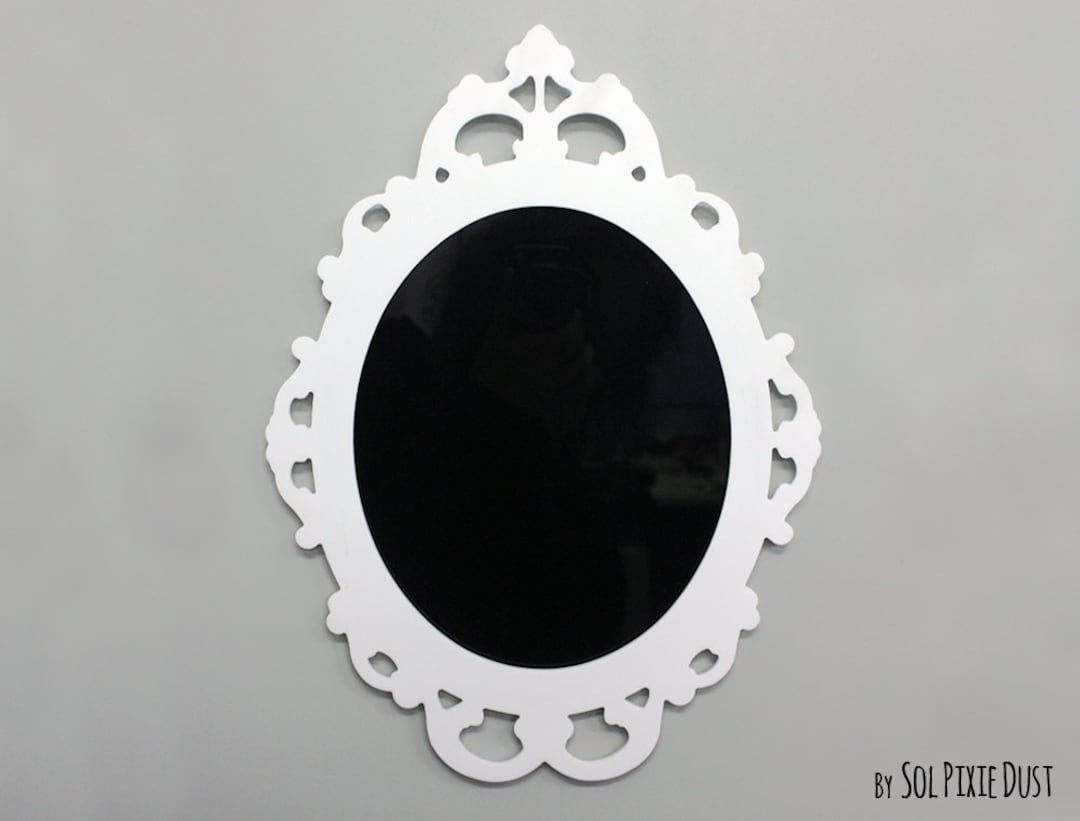 Modern Rococo White Photo Frame - Oval Baroque Picture Frame - Etsy