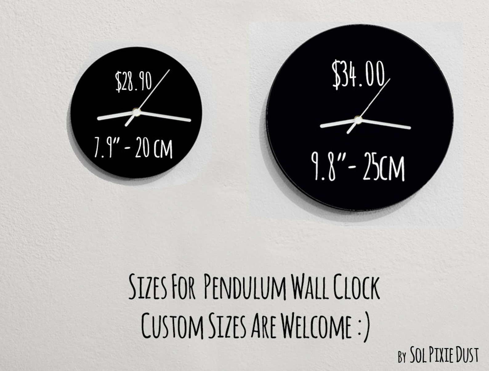 Swinging Girl - Wall Clock With Pendulum - Wall Clock Unique - Wall ...