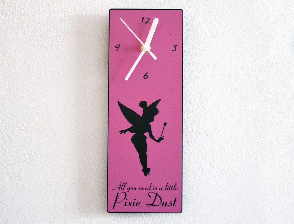 Tinkerbell All You Need is a Little Pixie Dust - Wall Clock - Etsy
