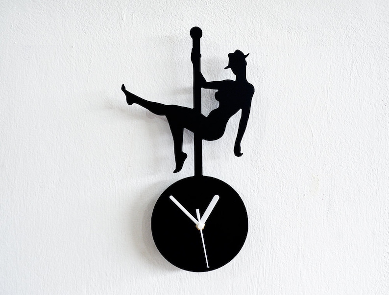 Sexy Pole Dancing Silhouette Wall Clock - Etsy