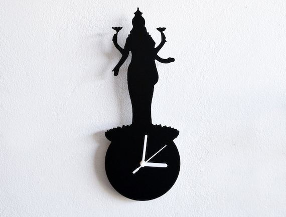 Hindu Goddess Lakshmi Wall Clock | Etsy