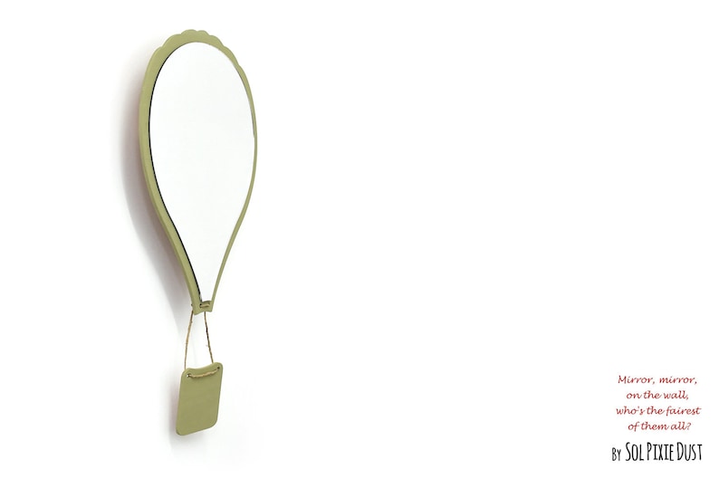 Safety Mirror Hot Air Balloon Olive With LED Light Wall - Etsy