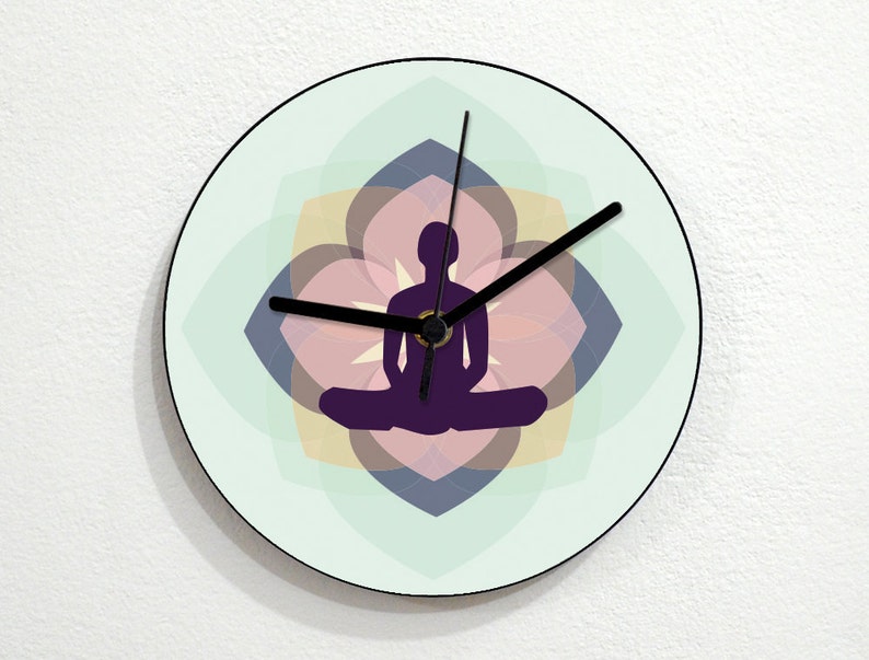 Yoga Hindu Bound Angle Wall Clock - Etsy