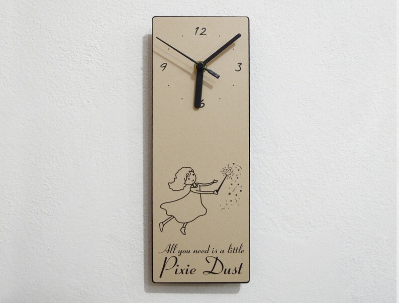 All You Need is a Little Pixie Dust Wall Clock - Etsy