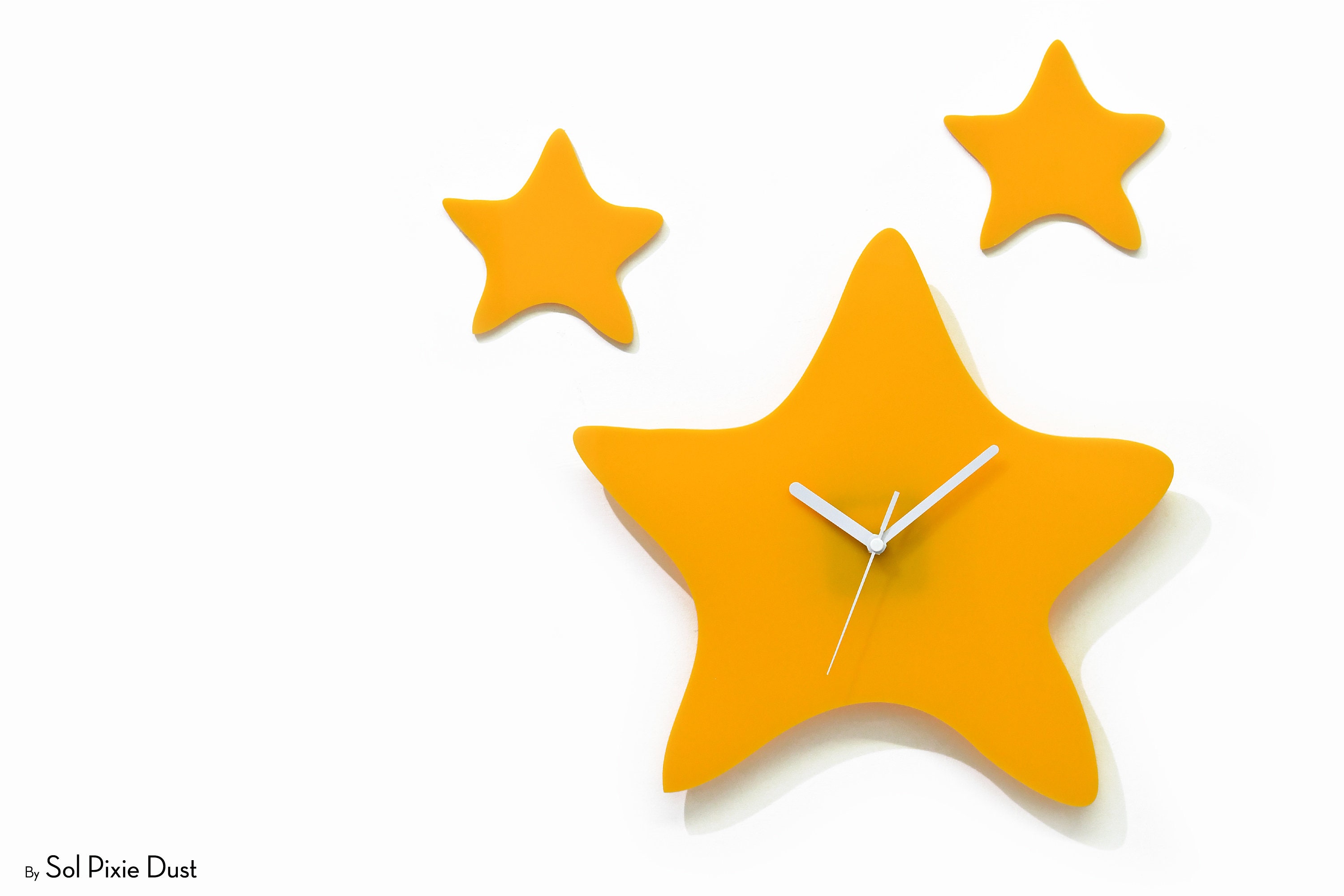 Twinkle Little Star Silhouette Wall Clock Kids Nursery Room | Etsy