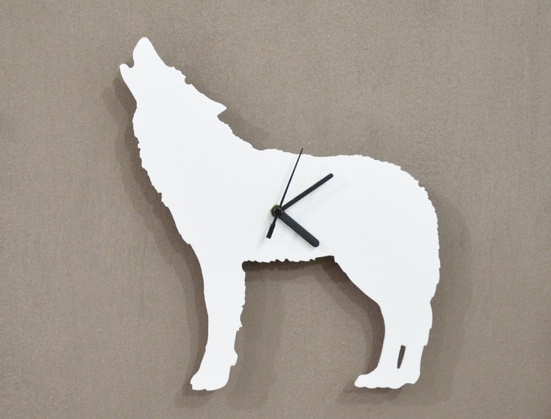 Alpha Male Howling Wolf Silhouette Wall Clock - Etsy